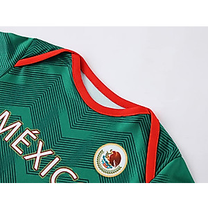 Mexico Away Soccer Football National Team Infant Baby Bodysuit Jersey Boys Girls Clothes Gift (6-12 Months) Black