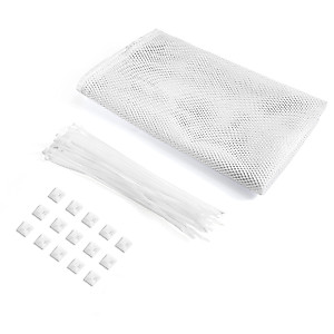 FlyLemon Child Safety Net,15ft×3ft Flexible Banister Guard, Railing Safety Net for Stairs, Balcony Safety Net for Baby Pets Cats Toys