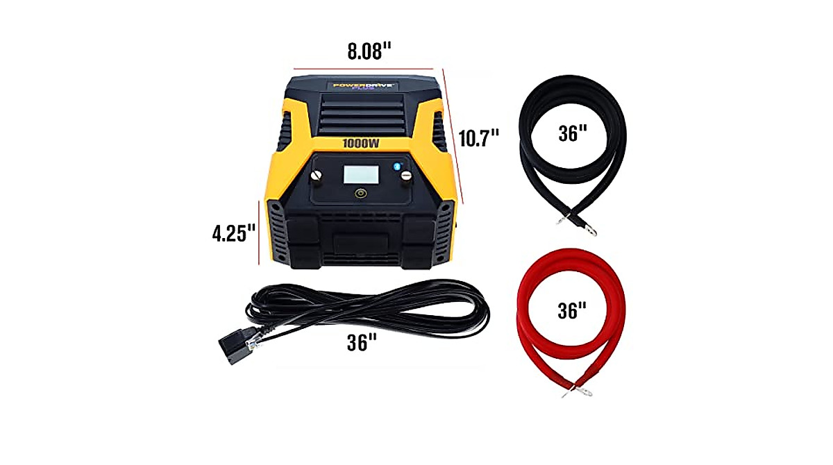 PowerDrive Plus 1000W Wireless Inverter - Bluetooth Control