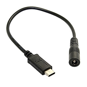 cablecc USB 3.1 Type C USB-C to DC 5.5 2.5mm Power Jack Extension Charge Cable for Air Pro 10cm
