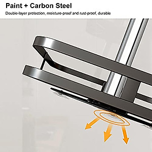 BTSEURY 360° Rotating Storage Rack, 3-Tier Bathroom Countertop Organizer, Kitchen Rack Organizer Counter Storage Shelf