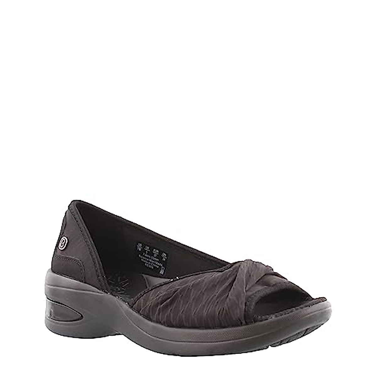 Bzees Women's REMIX Shoe, Black pucker Mesh, 9.5 M US