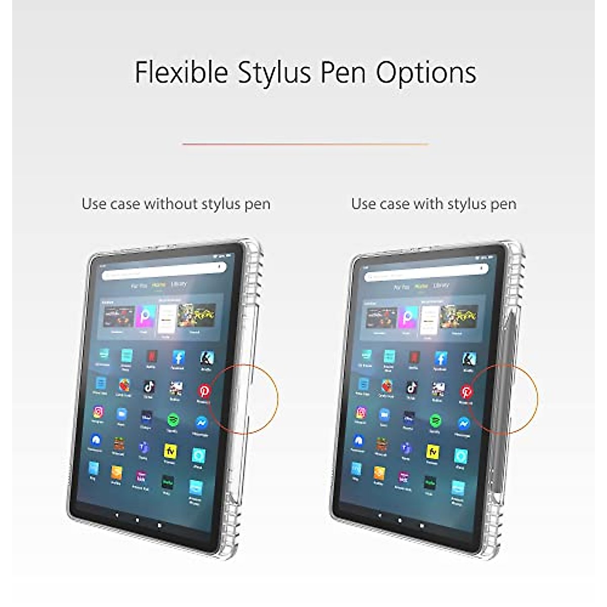 All-New Made for Amazon Clear Case and Screen Protector for Amazon Fire Max 11 (2023 Release)