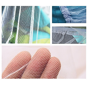 NUOLUX Newborn Baby Mosquito Net Mesh Cover for Strollers Carriers Car Seats Cradles (Pink)