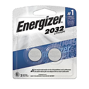 Energizer 2032 Batteries, Lithium CR2032 Battery, 2 Count