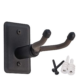 String Swing Ukulele Wall Mount Stand for Mandolin Ukele Banjo Concert Pineapple Soprano Tenor and Baritone Compatible Safety Home or Studio Accessories without Case Black CC11UK