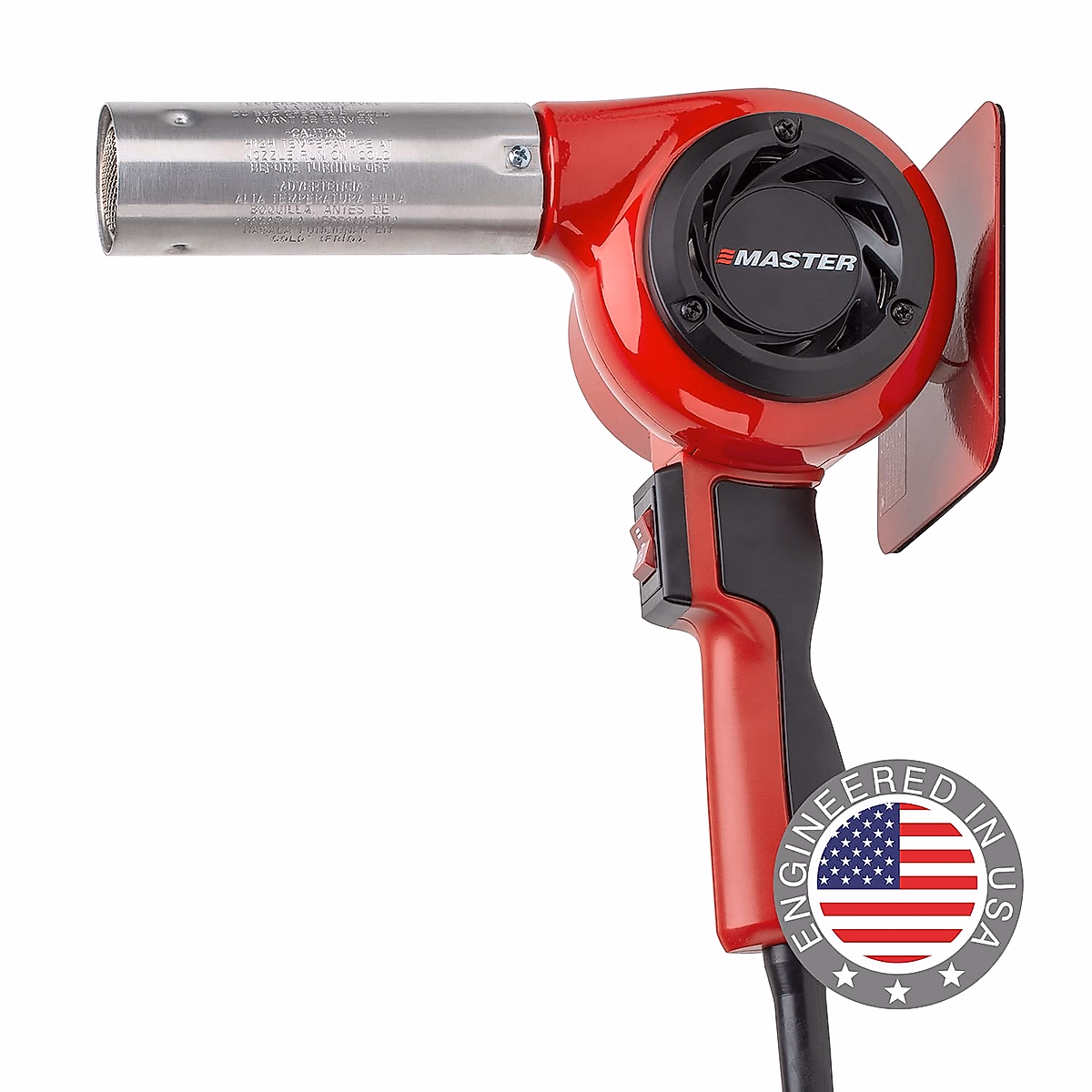 Master Appliance HG-301D Industrial Heat Gun, Quick Change Plug-In Heating Element, 800° F, 120V, 1440W, 12 Amps, Assembled In USA