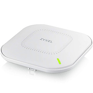 Zyxel True WiFi 6 AX3000 Multi-Gigabit Business Access Point | 2.5G Uplink & 1 GbE Passthrough | Mesh, Seamless Roaming, Captive Portal | Hybrid Cloud | POE+ Support | AC Adapter Included | NWA210AX
