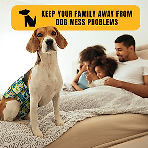 Chienno Washable Dog Diapers Male XSmall, Pack of 3 Puppy Belly Bands for Male Dogs, High Absorbing Male Dog Wraps, Reusable Doggy Doggie Diapers Male (X-Small)