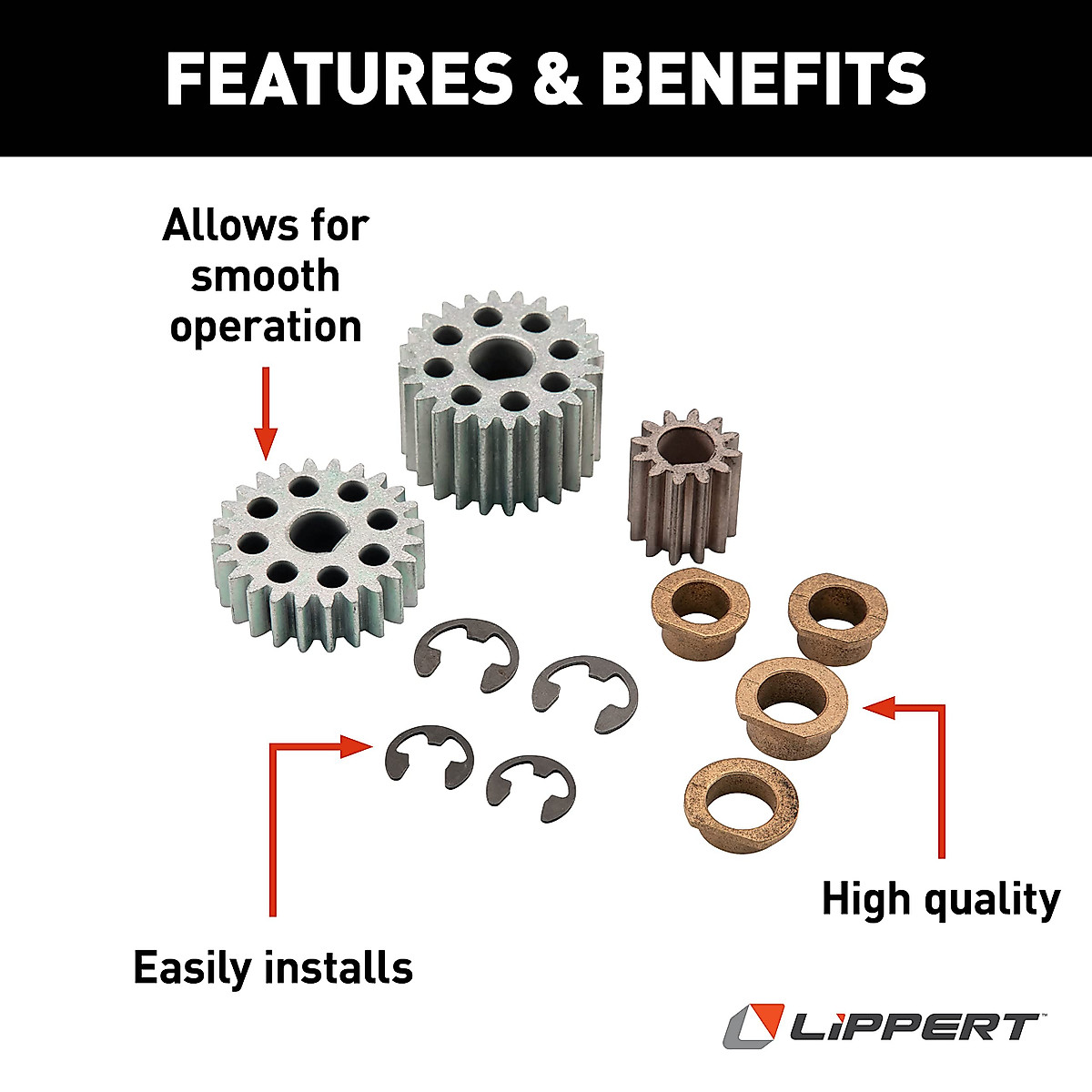 Solera Power Awning Drive Head Gear Kit, Silver