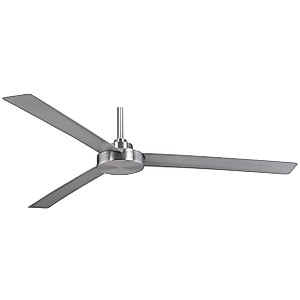 Minka Aire F624-ABD Roto XL, 62" 3-Blades Ceiling Fan in Brushed Aluminum Finish with Silver Blades