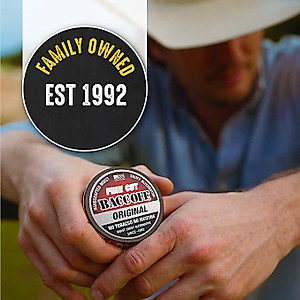 BaccOff, Original Fine Cut, Premium Tobacco Free, Nicotine Free Snuff Alternative (10 Cans)