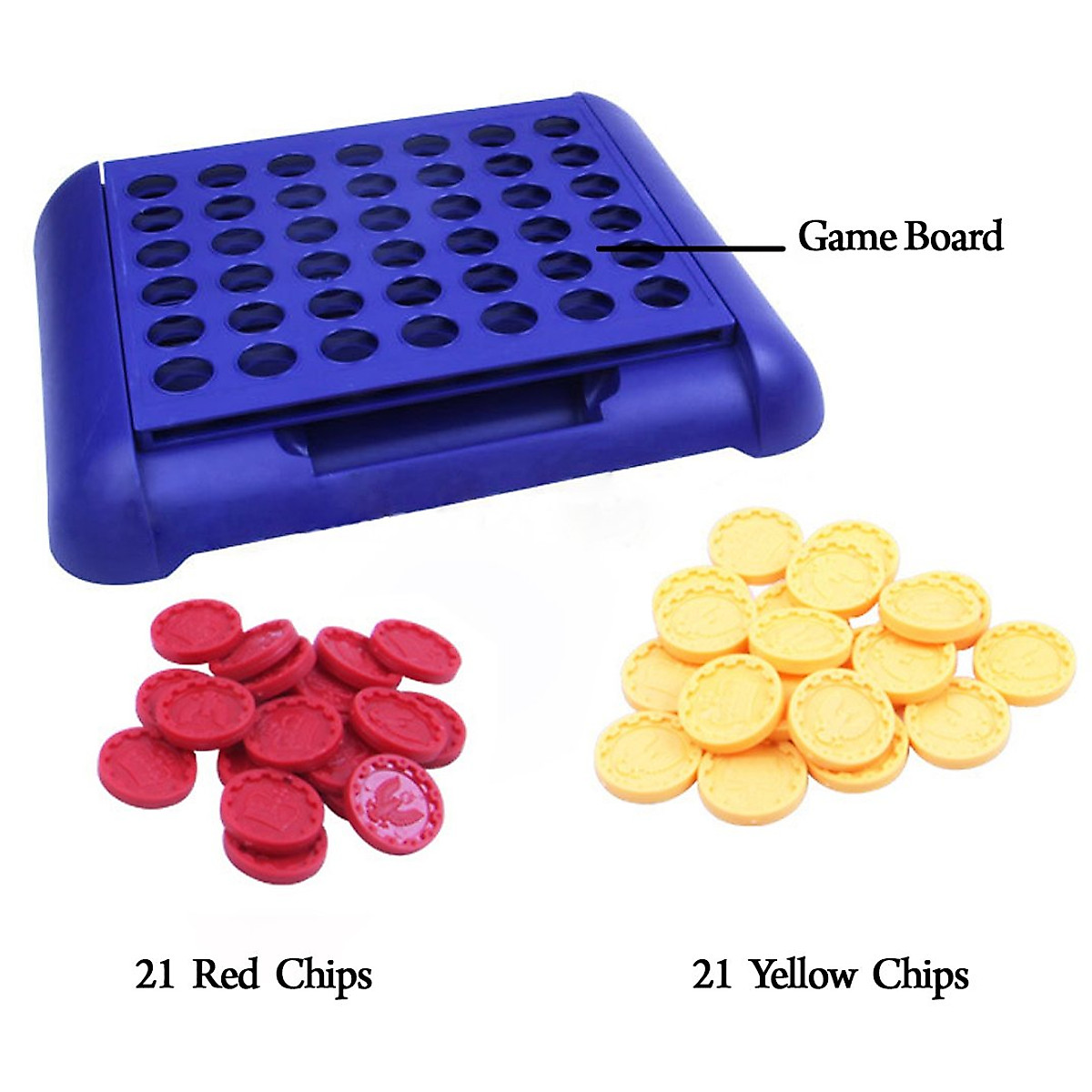 TANCH 4-IN-A-ROW Board Games Foldable Line up 4 Toys for Kids Blue