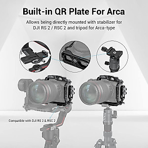 SMALLRIG R5 R5 C R6 Half Cage, Camera Half Cage with Cable Clamp for Canon R5 R5 C R6-3656