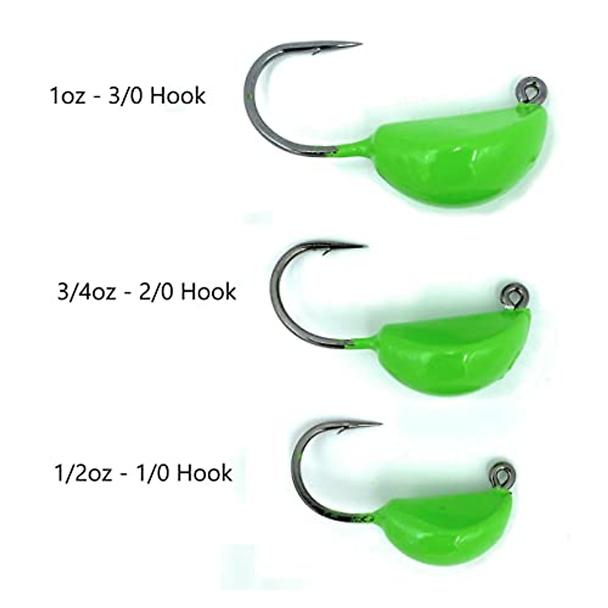 Sheepshead Jig, 2 Pack, Standup Style Jig, Saltwater Fishing Jig, Ultra Tough Powder Coat Finish with 2X Hook, 1/2-2oz Sizes, Multiple Colors, Made in The USA (1oz, Pearl White)