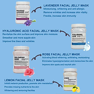 Lancity Jelly Mask Peel Off Face Masks SkinCare, Natural Gel Powder for Facial Mask, Professional hydrojelly Mask, Moisturizing & Hydrating for Wrinkles & Acne 23 Fl Oz
