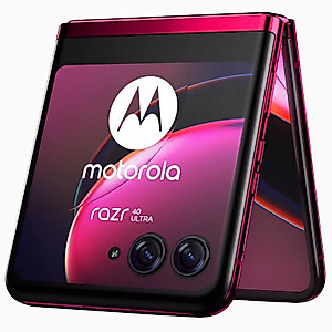 Motorola RAZR 40 Ultra 5G Dual 512GB 12GB RAM Unlocked (GSM Only | No CDMA - not Compatible with Verizon/Sprint) Global, NGP Wireless Charger Included, Black