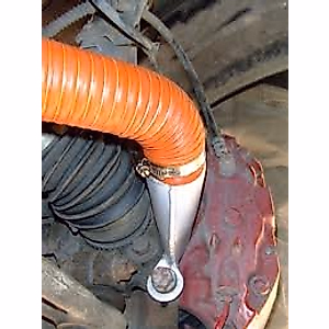 Autobahn88 Automotive SCAT Flex Duct (Silicone-Impregnated Fiberglass, Steel Wire Reinforced), Inner Diameter 51mm (2"), Length 3 Meter (10 Feet) (Red)