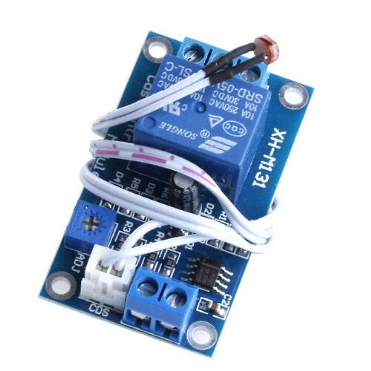 XH-M131 Photosensitive Resistor Module Brightness Automatic Control Module 5V 12V 24v Light Control Relay Light Switch CDS Control Module (5pcs - 5V)
