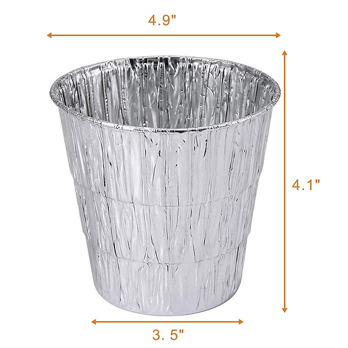 U/B Grease Bucket Liners, Aluminum Disposable Replacement Part for Traeger Green Mountain Oklahoma Joe's Wood Smoker Pellet Grill Drip Tray, 24-Pack Silver