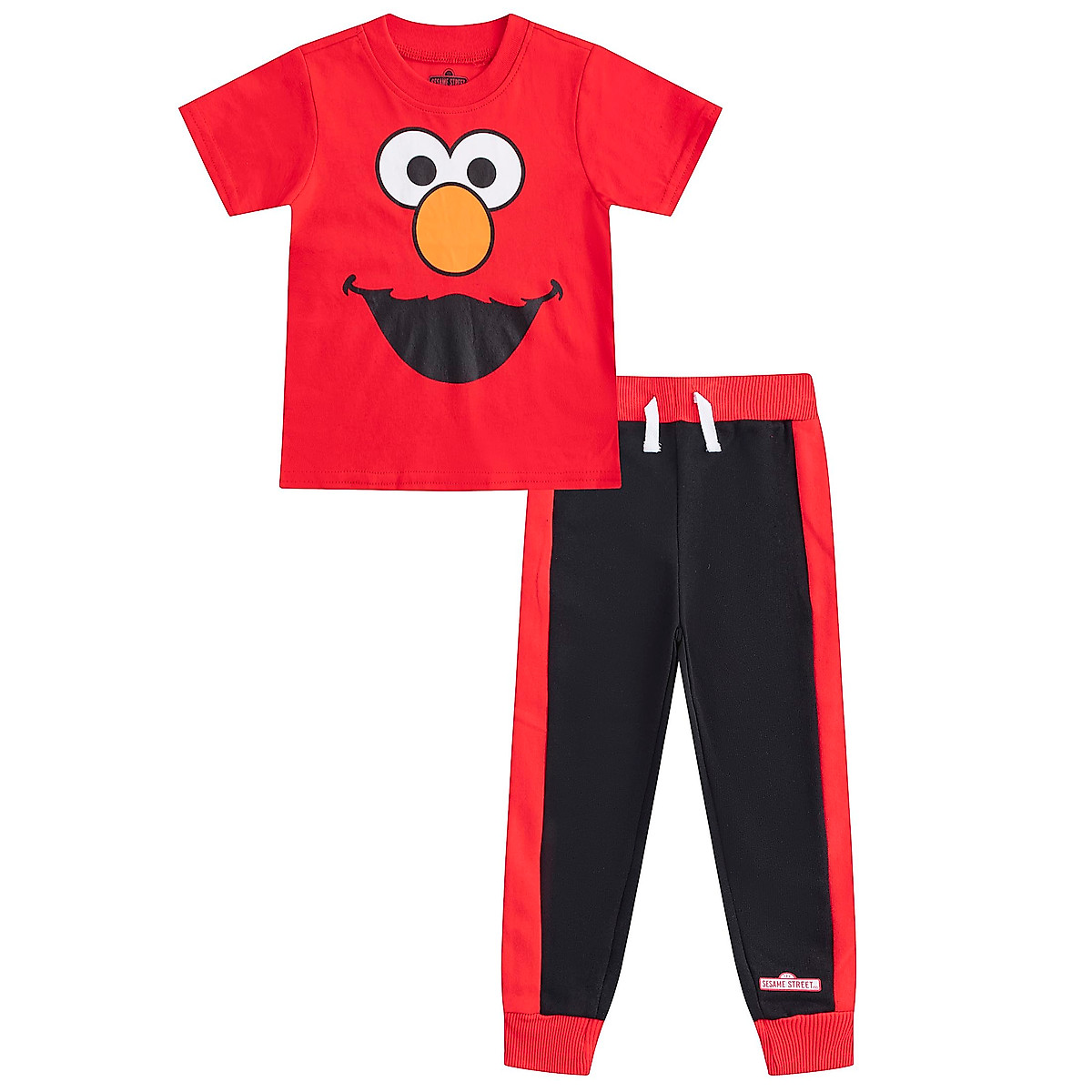 Sesame Street Elmo, Cookie Monster Boys T-Shirt and Pants Set for Infant and Toddler Kids