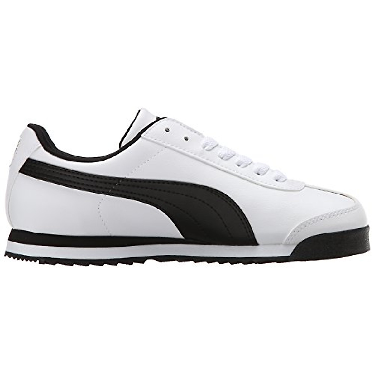 PUMA Men's ROMA BASIC Sneaker, white-black, 13