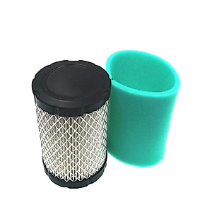 TENOMAL 3 Pack MIU14395 Air Filter With Pre Filter Replace John Deere GY21435 MIU13038 MIU13963 Fits D100 D105 D110 D130 Z225 Z235 Z255 X124 L105 L107 E100 E120 E130 Husqvarna YTA22V46 YTH24V48