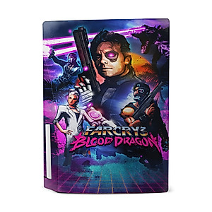 Head Case Designs Officially Licensed Far Cry 3 Blood Dragon Key Art Cover Vinyl Faceplate Sticker Gaming Skin Decal Cover Compatible With Sony PlayStation 5 PS5 Disc Edition Console