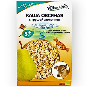 Fleur Alpine Milk Oatmeal Cereal with Pear for Babies from 5 months 200g from Germany