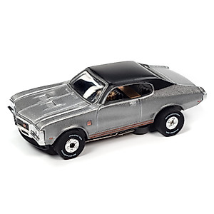 Auto World Thunderjet Cars N Coffee 1972 Buick GS (Silver) HO Scale Slot Car