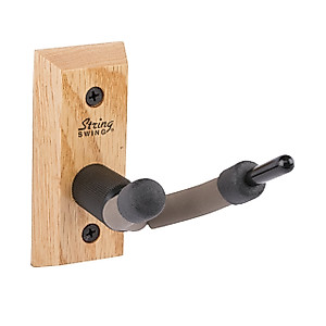 String Swing Violin Hanger Wooden Wall Mount for Home & Studio CC01V-O Hardwood Oak