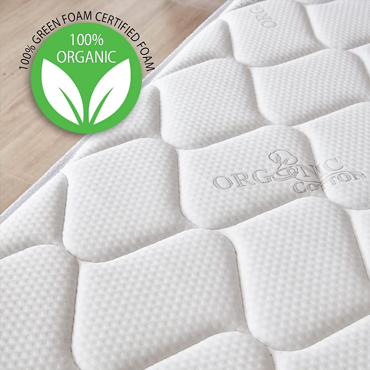 Queen Size Mattress - 10 Inch Cool Memory Foam & Spring Hybrid Mattress with Breathable Cover - Comfort Plush Euro Pillow Top - Rolled in a Box - Oliver & Smith