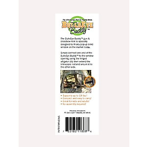 Bullseye Buddy - Window Gun Rest for POP-UP Blinds. 2 per Pack, Stainless Steel. Telescopic - fits Any Make or Model Blind.