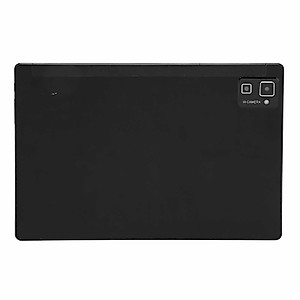 DAUZ 10.1 Inch Portable Tablet, US Plug 100‑240V 6GB RAM 128GB ROM HD Tablet 2.4G 5G WiFi for Android 10 for Work (Black)