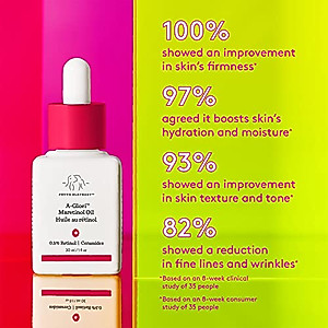 Drunk Elephant A-Gloei Virgin Marula Oil with Retinol. Anti-Wrinkle Treatment for Youthful Looking Skin (30 mL / 1 Fl Oz)