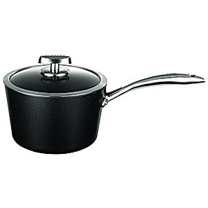 SCANPAN Pro IQ 3 qt Covered Saucepan - Easy-to-Use Nonstick Cookware - Dishwasher, Metal Utensil & Oven Safe - Made by Hand in Denmark