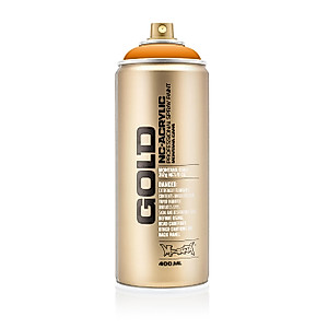 Montana Cans GOLD Spray Paint, 400ml, Shock Light Orange