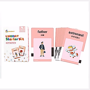Talking Flashcards Korean Bilingual Interactive Flashcards for Learning English/Korean- Talking ABC, Numbers, Animals, Countries Educational Montessori Toy for Toddlers and Preschool Kids