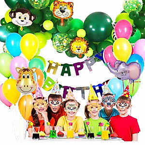 uoyoi Animal Mask and Capes for Costumes Birthday Party Gifts for Jungle Safari Theme Party Supplies,Wild One Birthday Decorations Zoo Party Favor,Kids Dress Up Set