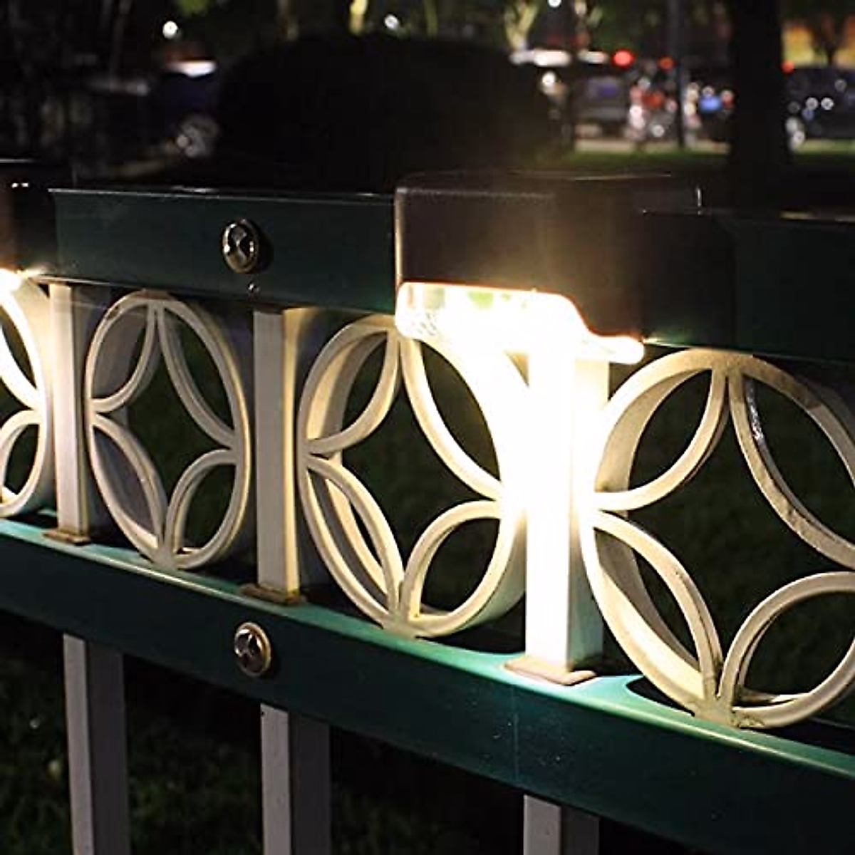 6pcs Waterproof Outdoor Solar Deck Lights, LED Outdoor Step Lights Waterproof Garden Lamps, Home Decorative Wall Mount Lamps