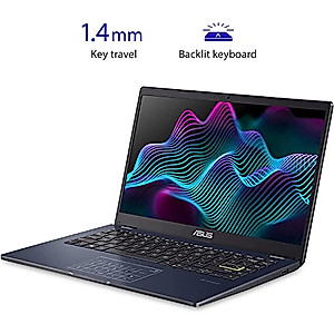 ASUS 14" Ultra Thin FHD PC Laptop, Intel Celeron N4020, 4GB RAM, 128GB, NumberPad, 1 Year Microsoft 365, Windows 11 Home in S Mode, Star Black + Accessories