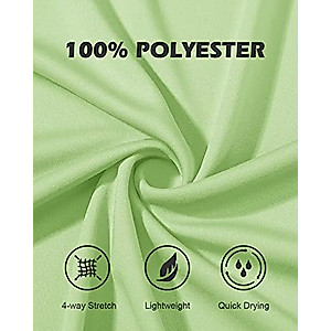 Boladeci Swim Shirts for Men UPF 50+ Sun Protection UV Shirts Long Sleeve Summer Clothing SPF Beach Swimming Tee Tops Rash Guard Light Green 2XL