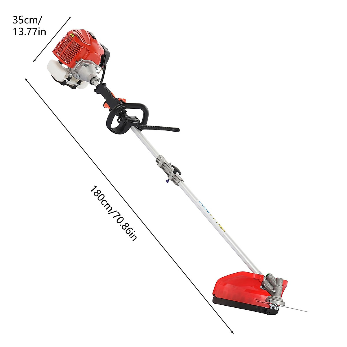 Worparsen Power Hedge Trimmers,52cc 5 in 1 Cordless Gas Hedge Trimmer, Gas Powered Brush Cutter Gas String Trimmer Hedge Trimmer Tree Cutter Pruner Pole Saw Hedge Trimmers