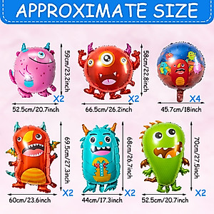 14 Pieces Party Balloons Set Birthday Party Supplies Themed Party Aluminum Balloons for Birthday Party Decorations Favors, 6 Styles