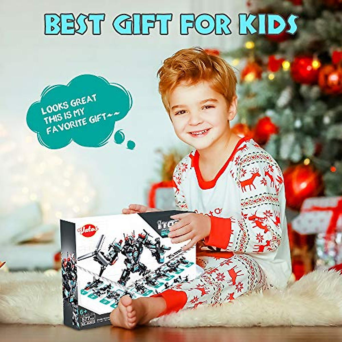 VATOS STEM Robot Building Toys, 577 PCS Construction Toys 25-in-1 STEM Toys for 6 Year Old Boys Creative Building Bricks Engineering Vehicles Blocks Kit for Kids Age 6 7 8 9 10 11 Year Old