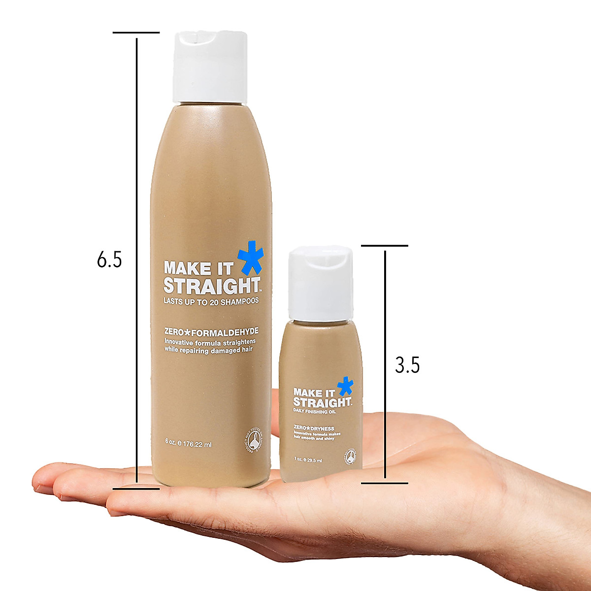 Make It Straight Blowout Spray, Straighten Hair, Eliminate Curls, and Protect Against Heat Damage, Enjoy Salon Blowout Results with Smooth, Sleek Hair, Free from Formaldehyde