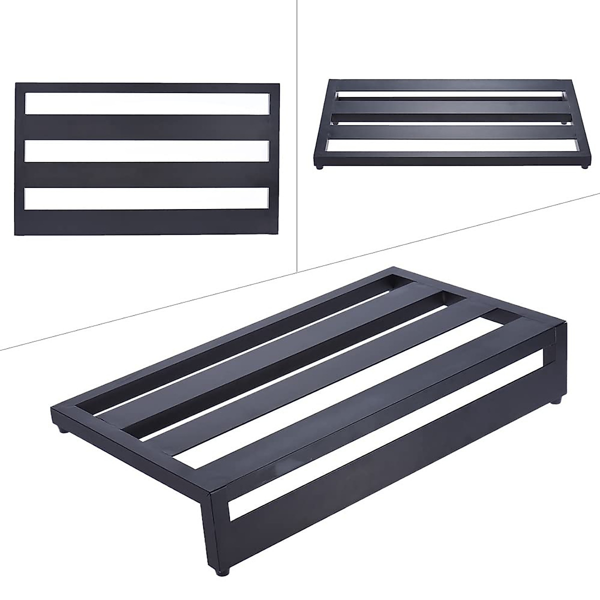 SIMBAE Aluminum Alloy Pedal Board DB-3 Portable Guitar Effect Pedal Board Pedalboard Aluminum Alloy with Carrying Bag Pedals Mounting Tapes