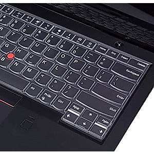 Keyboard Cover Skin Protector for 14" Lenovo ThinkPad X1 Carbon Gen 8/7/6/5 2020-2017,Lenovo ThinkPad X1 Yoga 2rd/3rd/4th/Thinpad T490 T490s T480 T480S[NOT for 2021 Lenovo ThinkPad X1 Carbon Gen 9]