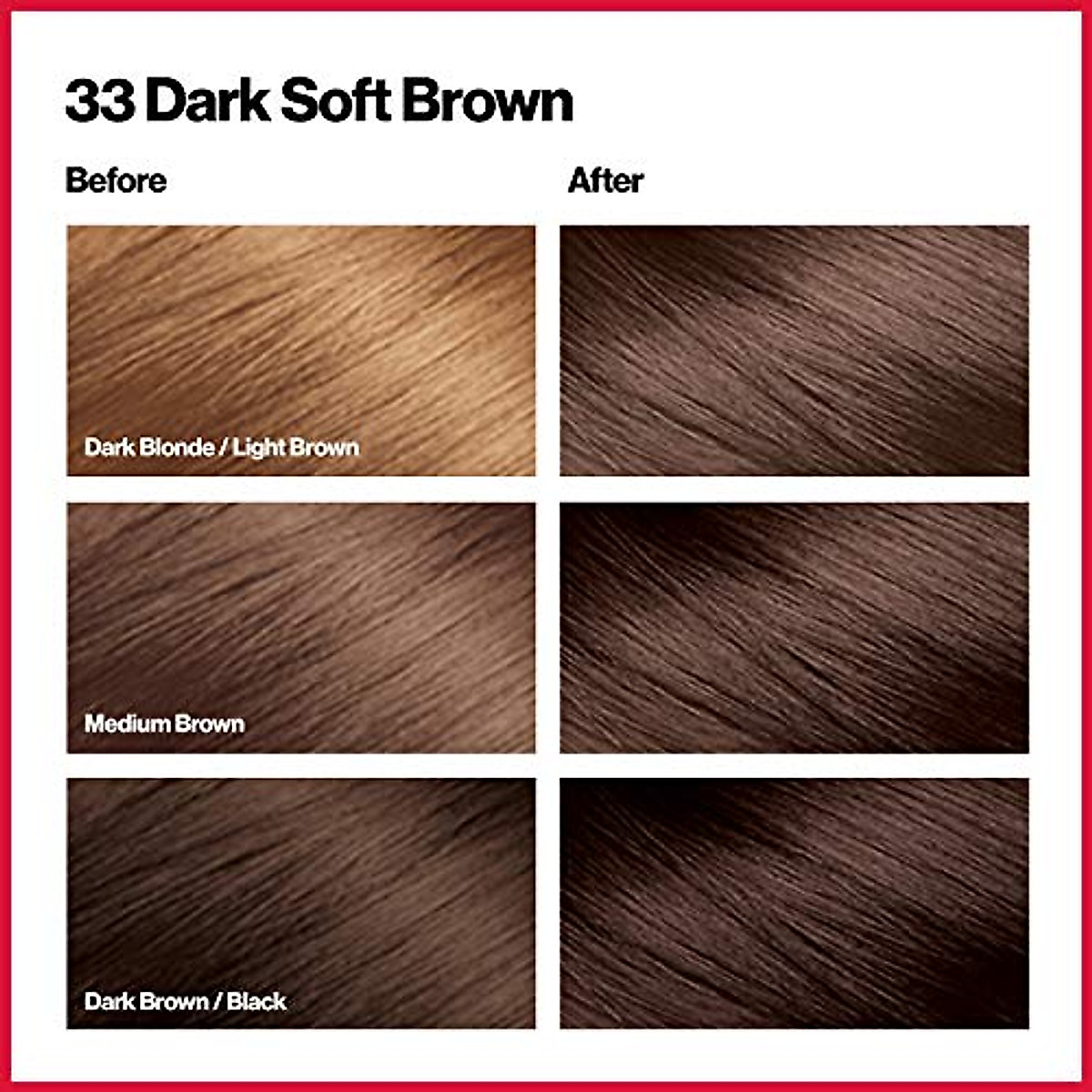 Revlon Permanent Hair Color, Permanent Brown Hair Dye, Colorsilk with 100% Gray Coverage, Ammonia-Free, Keratin and Amino Acids, Brown Shades (Pack of 3)