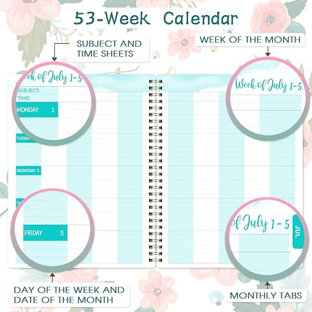 Teacher Planner 2024-2025 - Teacher Planner 2024-2025 Academic Year, July 2024 - June 2025, 8'' x 10'', Lesson Plan Book, Weekly & Monthly Lesson Planner with Quotes, Weekly Activity Schedule